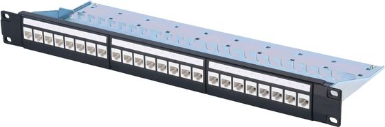 1U Telephone Patch Panel Rack Mounted Modular Patch Panel 110 Series