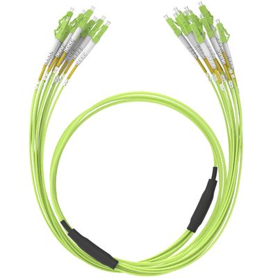 LSZH Fan Out Fiber Optic Cable OM3 Pre Terminated Fiber Optic Cable