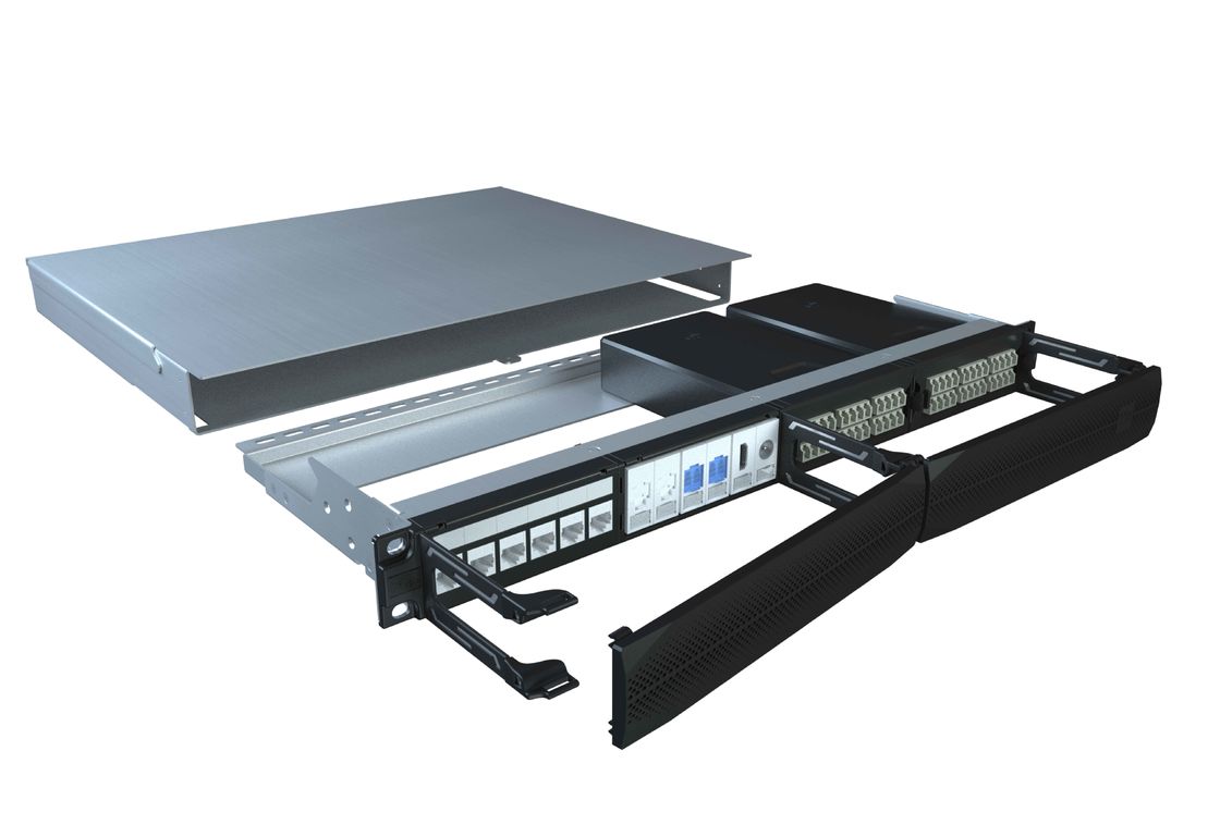 Modular Network Patch Panel Front Detachable SUS 1U Suitable for LAN ...