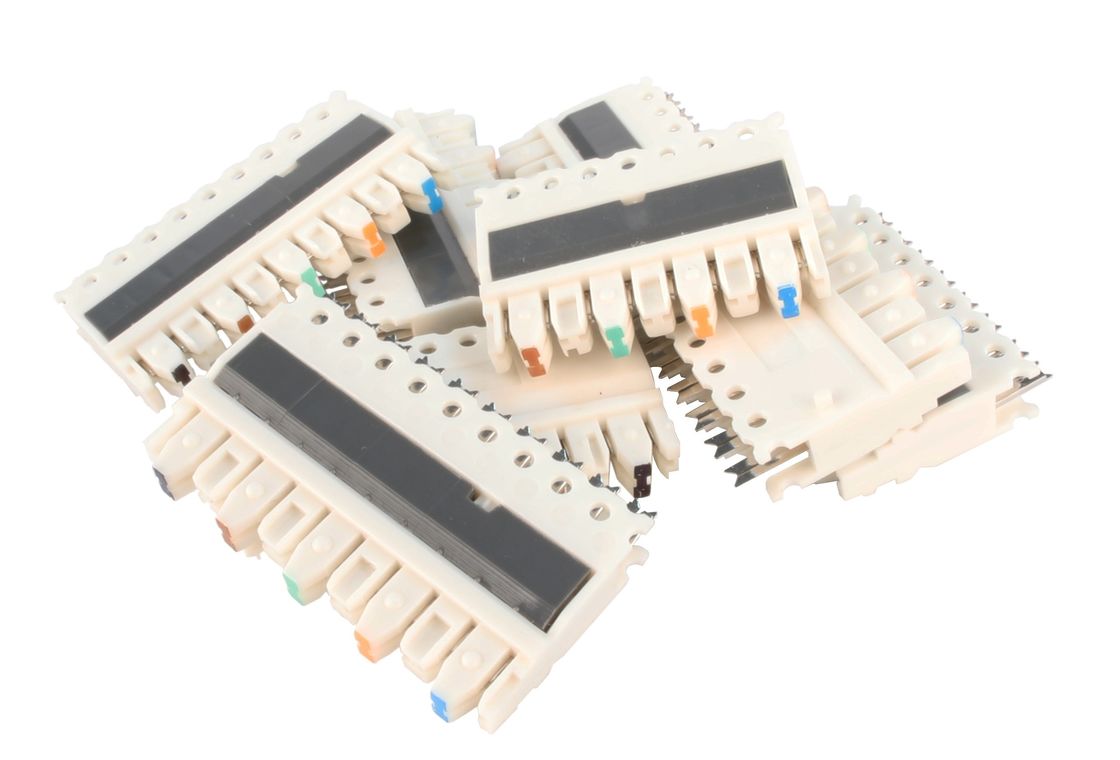 1U Telephone Patch Panel Rack Mounted Modular Patch Panel 110 Series