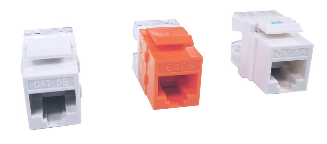 UTP Cat6 Keystone Jack RJ45 Keystone Module 50u Gold Plated