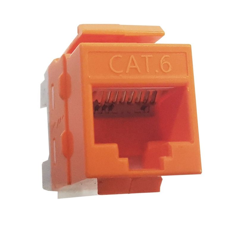 UTP Cat6 Keystone Jack RJ45 Keystone Module 50u Gold Plated