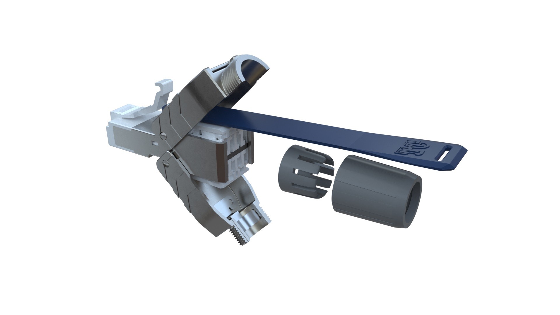 MPTL CAT6 Shielded Keystone Jack Modular Plug Terminated Link CAT 6A