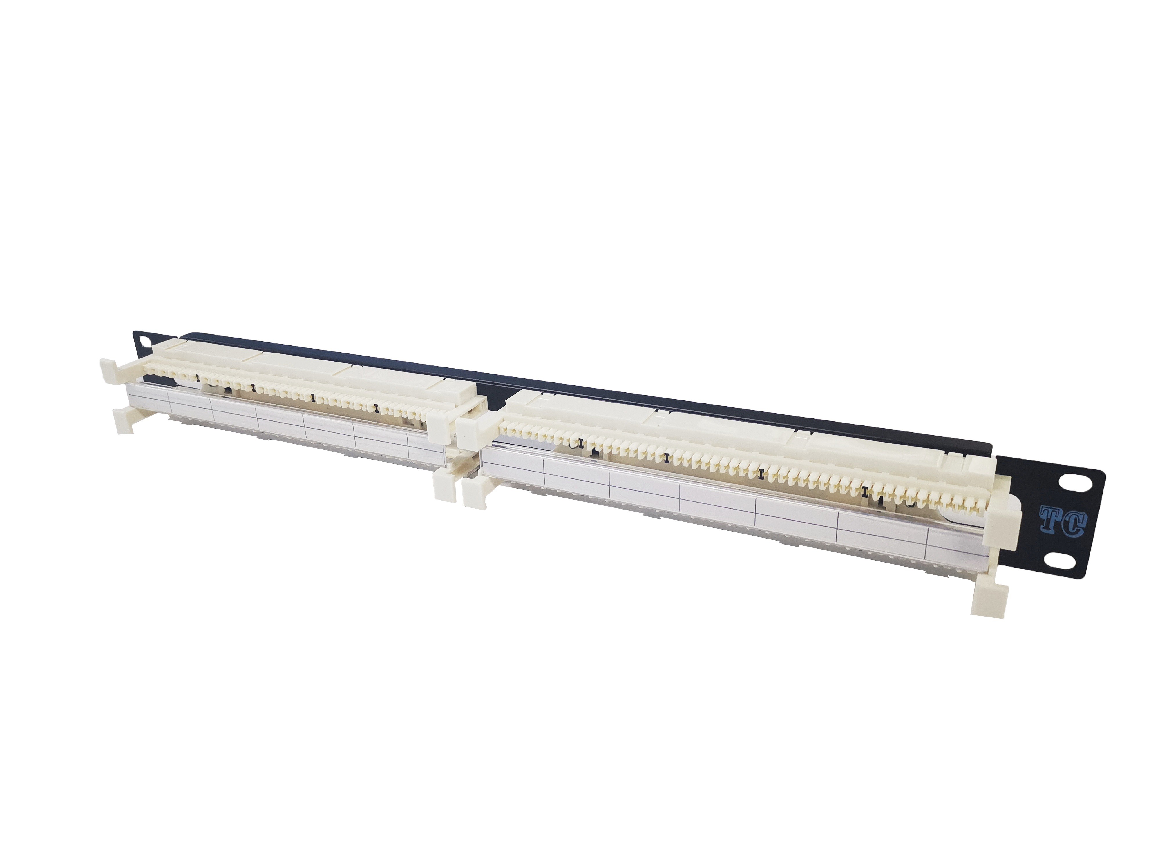 1U Telephone Patch Panel Rack Mounted Modular Patch Panel 110 Series