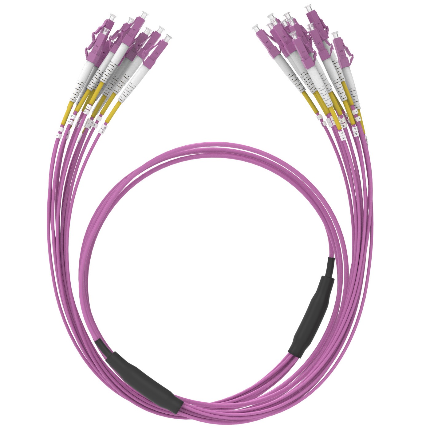 LC Optical Breakout Cable MPO Fanout Cable Male/Female